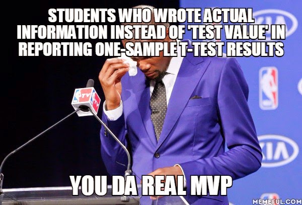 Meme for Statistics Class