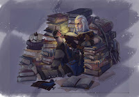 Bea's Sketchbook: Tons of Knowledge - Ezren from Pathfinder