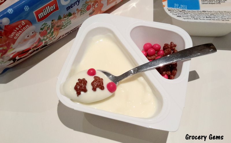 Grocery Gems: Review: Müller Kids Corner Merry Crunchmas Yogurts