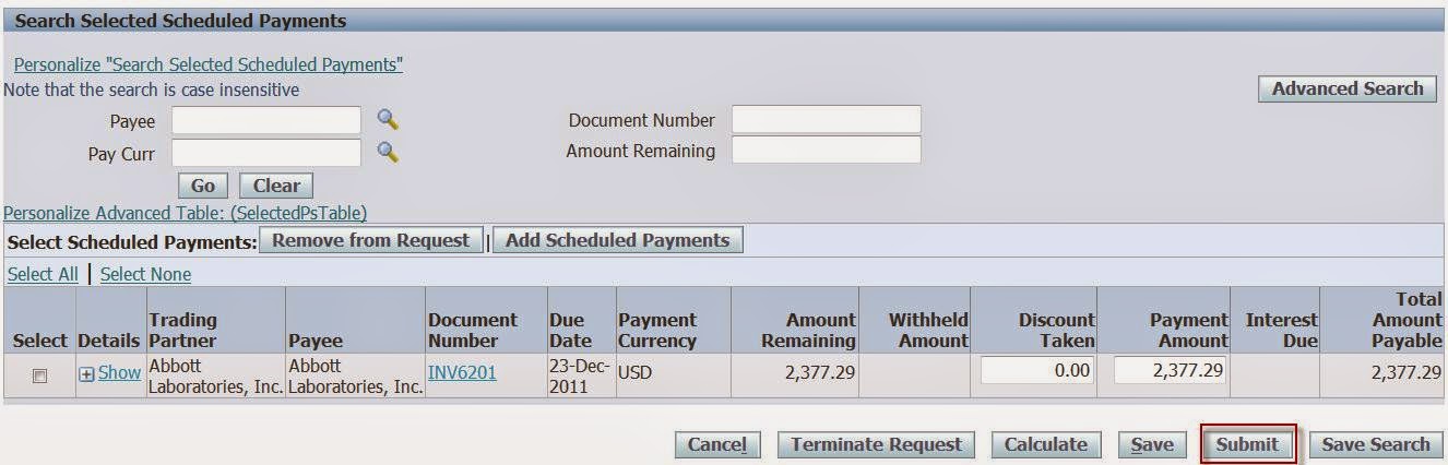 Steps to Pay Invoices using Payment Batch : Oracle EBS R12 ...