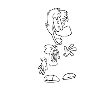 #3 Rayman Coloring Page