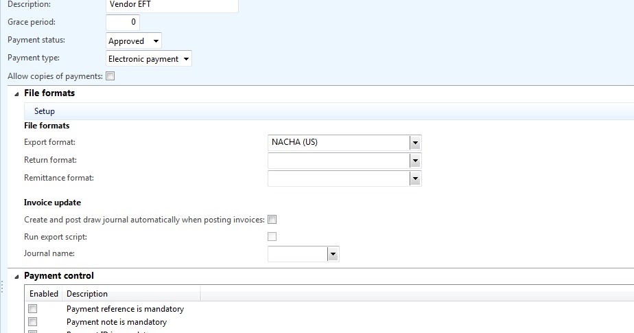 Talkin' DAX: Electronic payment - NACHA file CCD addenda