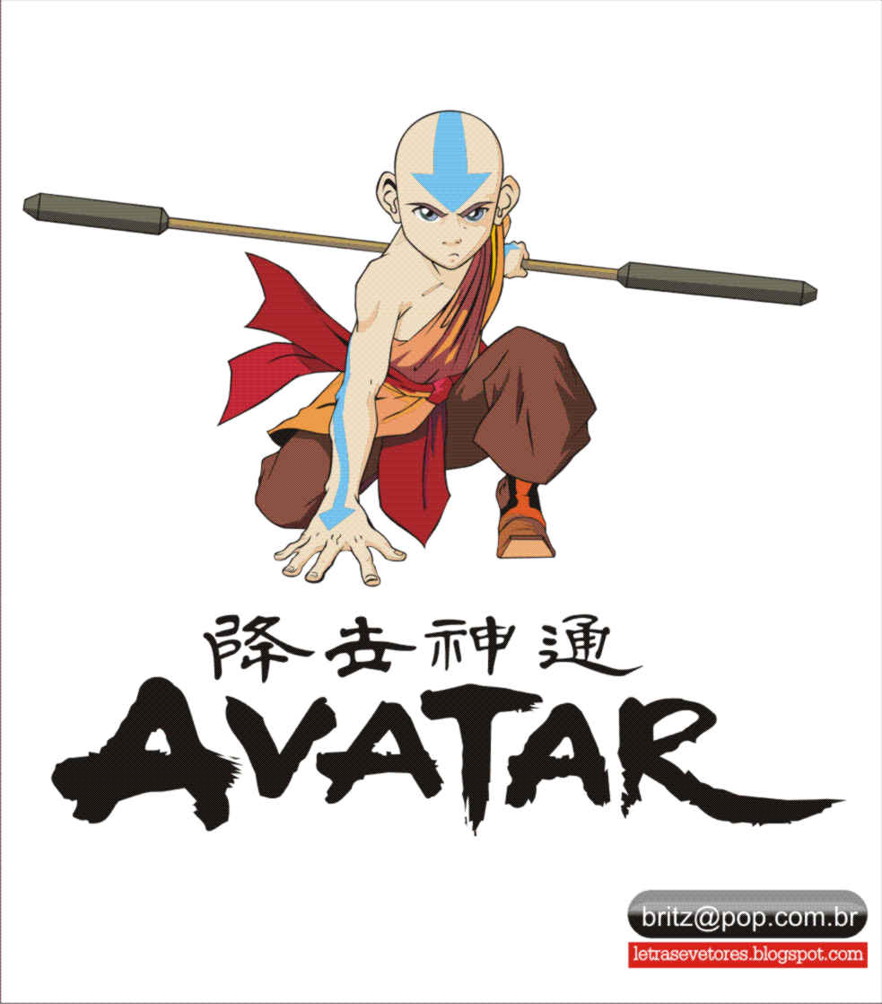 Vetor CDR Free: Avatar-Aang