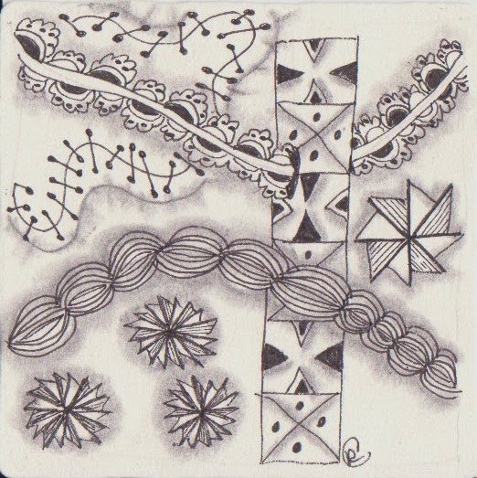 Tickled To Tangle: "It's a String Thing" #32 Tiles