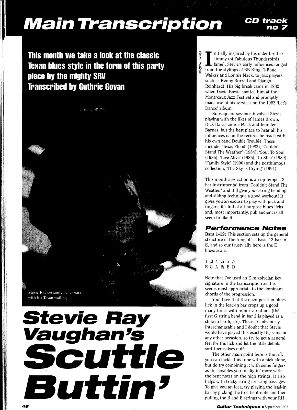 Phoe Aye: Stevie Ray Vaughan - Scuttle Buttin'