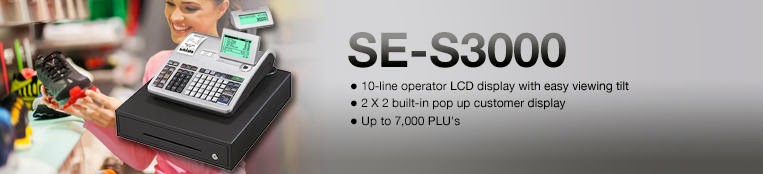 Cash Registers Casio SE-S3000 - Pusat Mesin Kasir