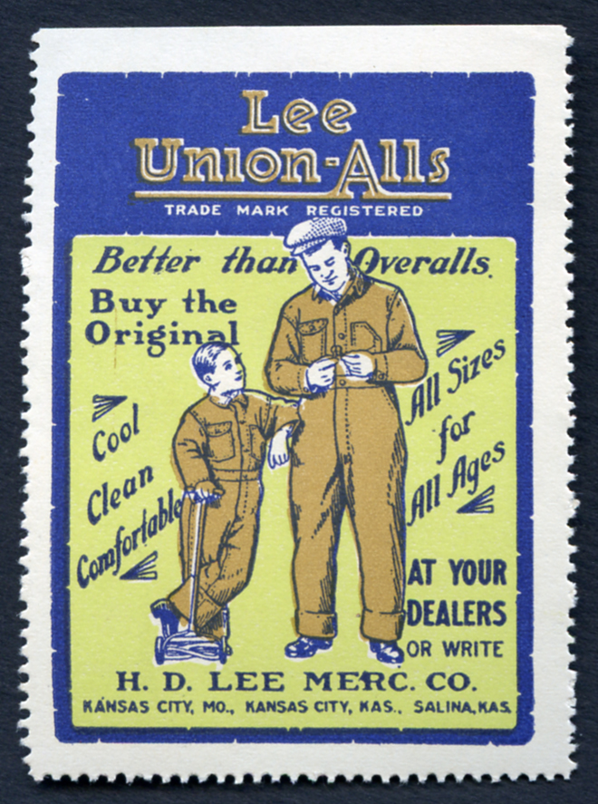 Union-Made: 1915-1920 Lee Union-Alls Poster Stamp