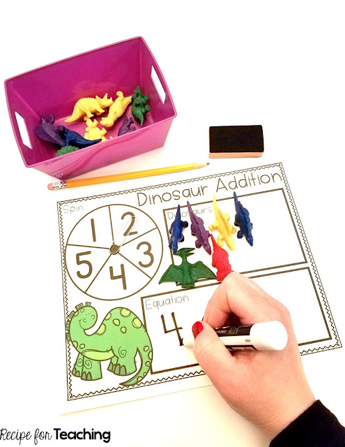 Dinosaur Addition - Recipe for Teaching