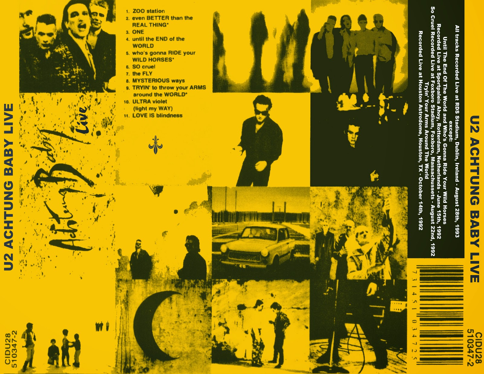 World Of BOOTLEGS: BOOTLEG : U2 - A Live History 1980-1993 (6 CD & Covers)