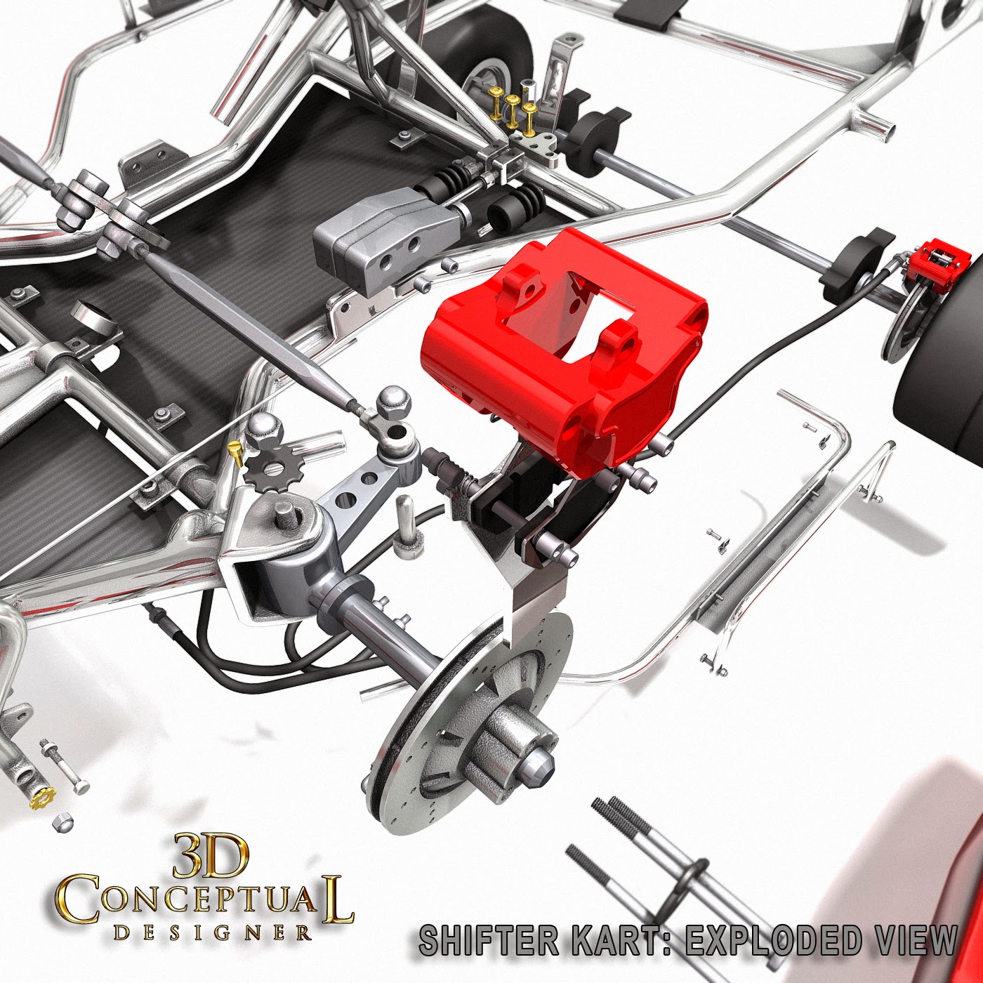 3DconceptualdesignerBlog: 3D Stock Model Build Review: Shifter Kart ...