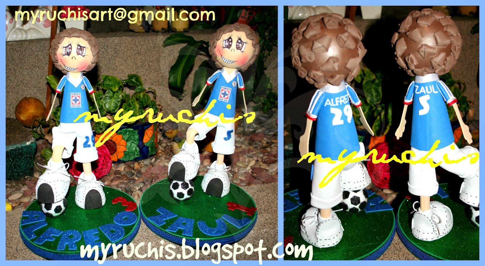 Myruchis: Regalos Hombre. Futbolista Cruz Azúl
