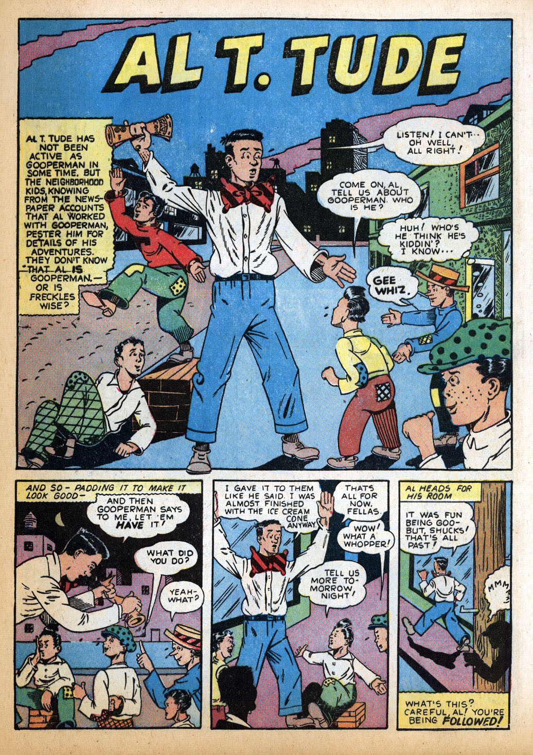 Four-Color Shadows: Al T. Tude-Fred Bell-1943