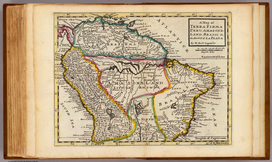 FAA Peru 2014: Map of Peru from thec 1700's