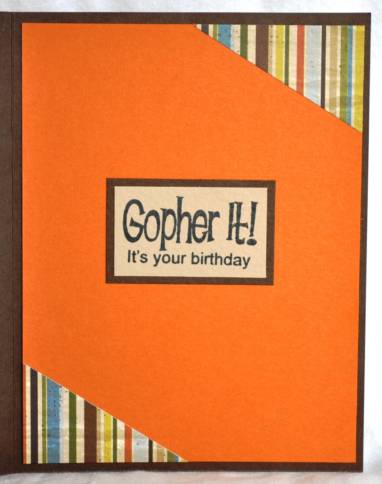 DAT'S My Style: Gopher It Birthday Card