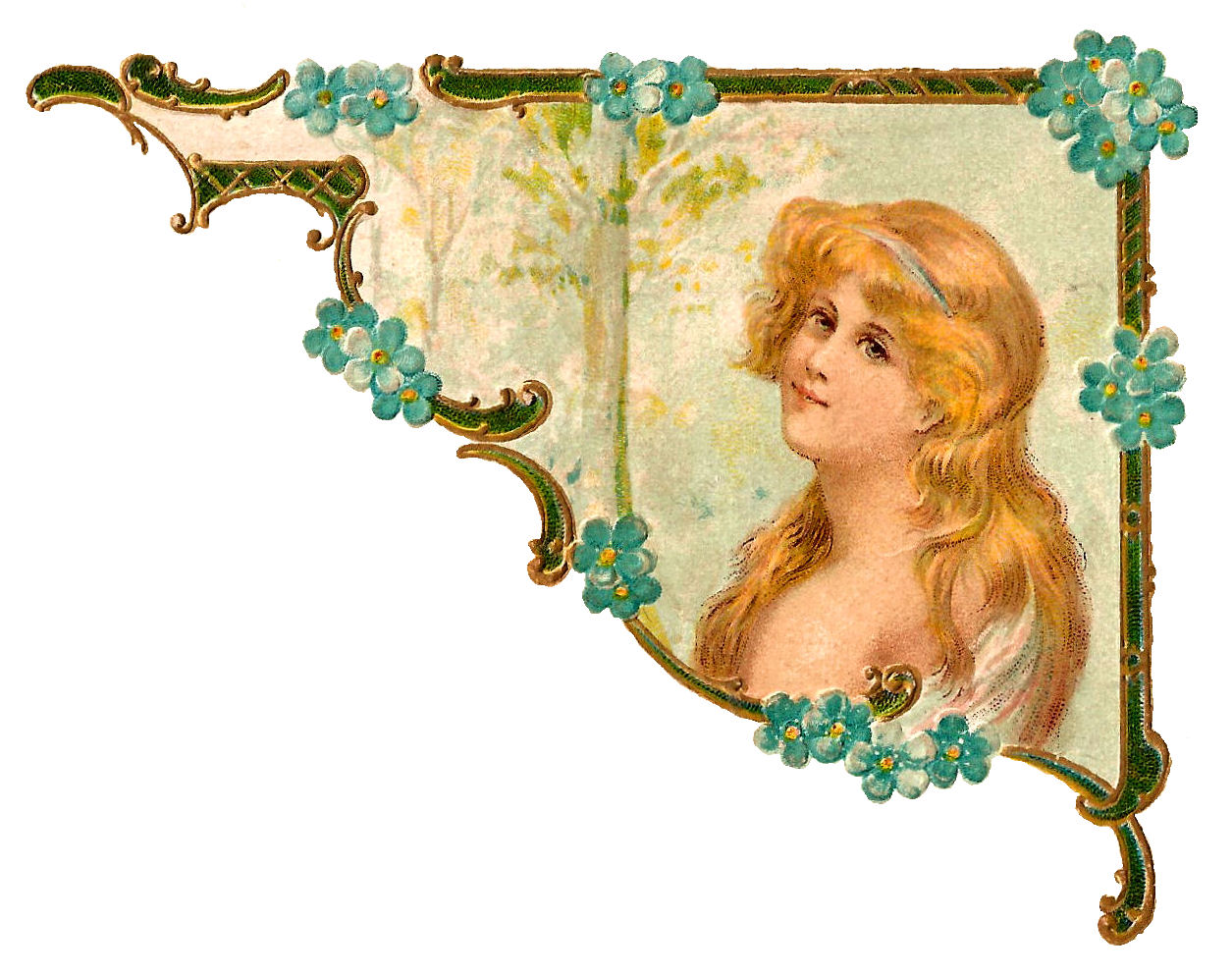 The Graphics Monarch: Printable Corner Free Design Digital Flower Rose ...