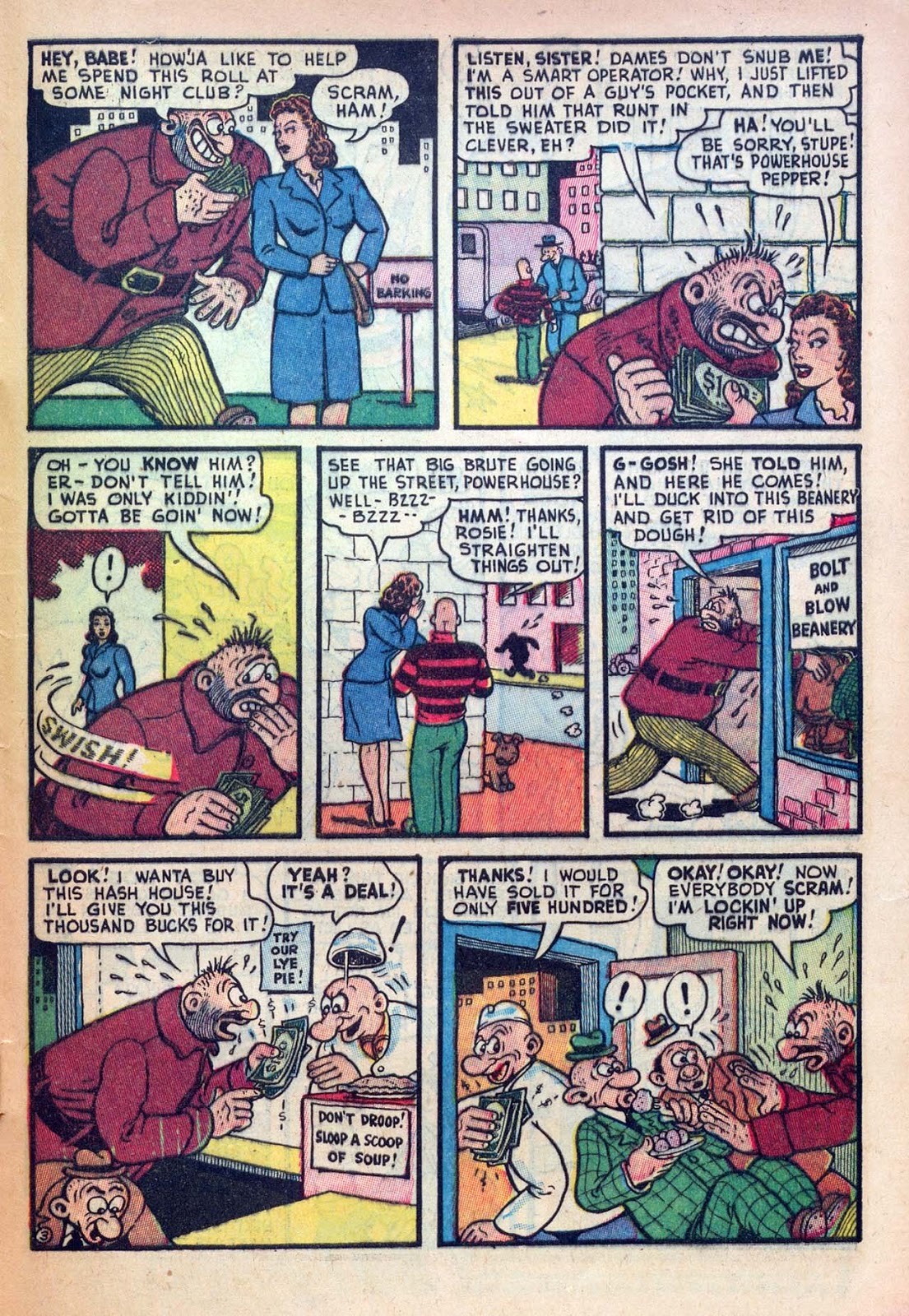 Four-Color Shadows: Powerhouse Pepper-Basil Wolverton-1947