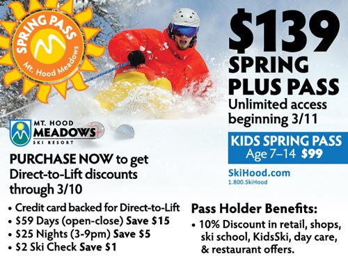 Bored Yak: Spring Season Passes Coming Soon from Meadows and Timberline