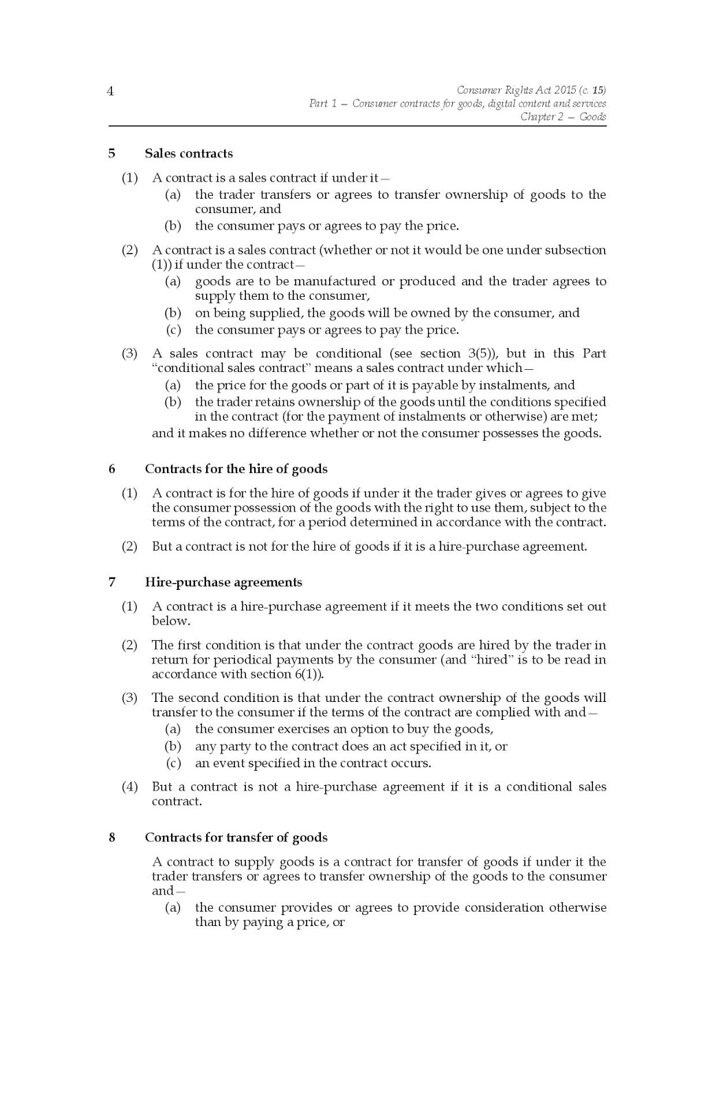 KNOWLEDGE FOR ALL: CONSUMER RIGHTS ACT 2015, UK