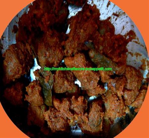 My Kitchen Flavors - Bon Appetit!: Varutha Kari(Pan-Fried Mutton)