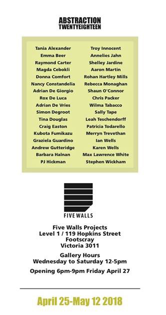 Art thoughts: Abstraction Twenty Eighteen - Five Walls