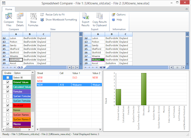 Michael's TechBlog: Excel 2013 - Compare two spreadsheets