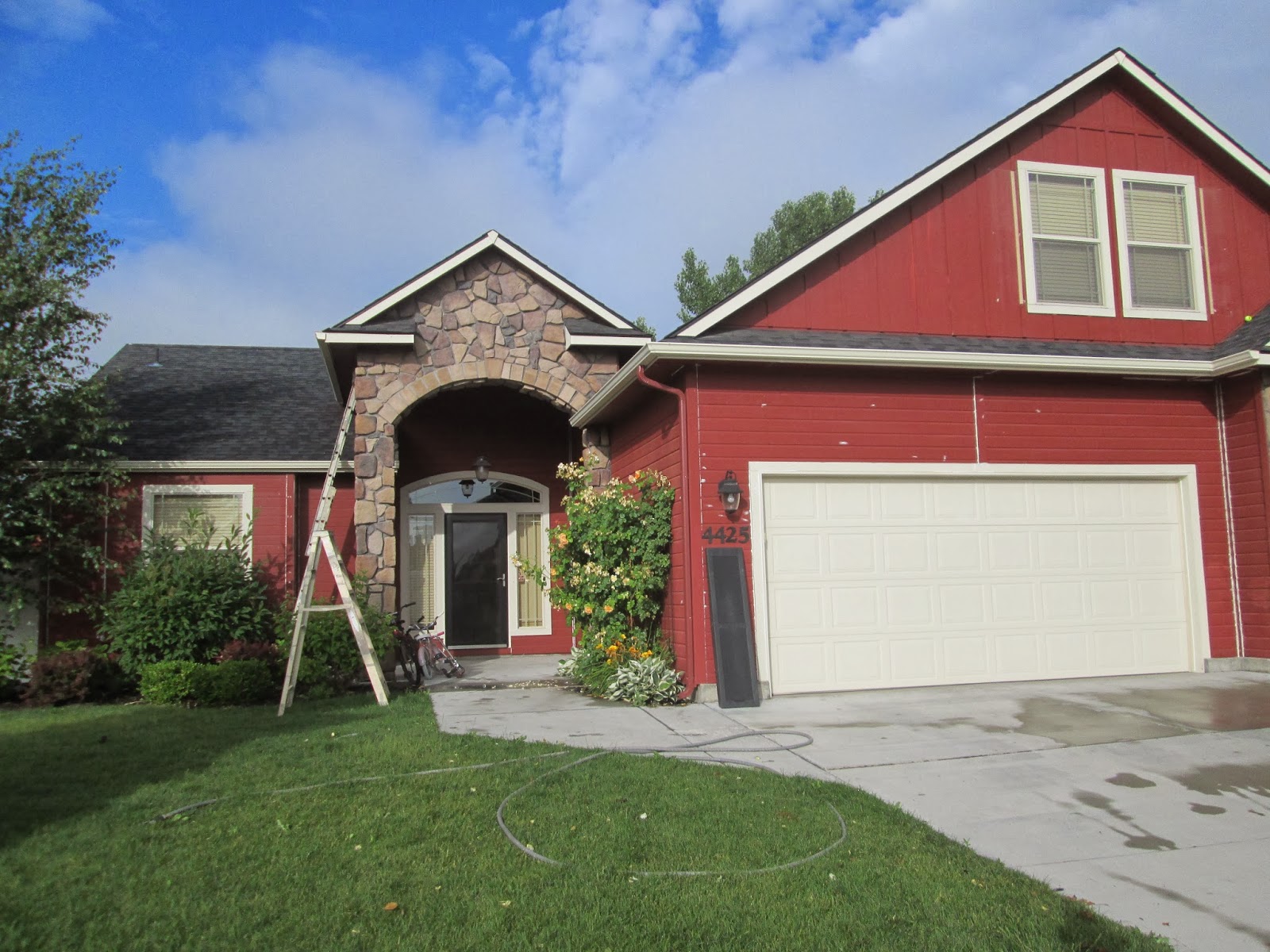 Tona Painting Job Pictures: Gorgeous red home shines with a new paint job