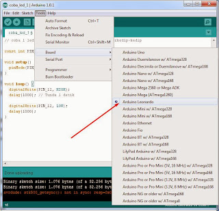 Cara Memprogram dan Menjalankan Arduino - Arduino Tutorials