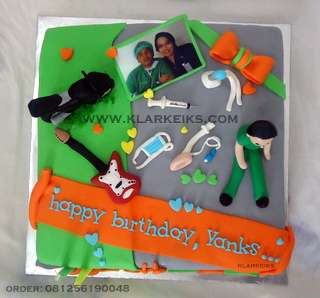 Cake: Anesthesia Doctor Birthday