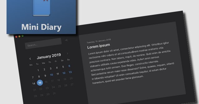 Mini Diary - Το δωρεάν προσωπικό σου ημερολόγιο