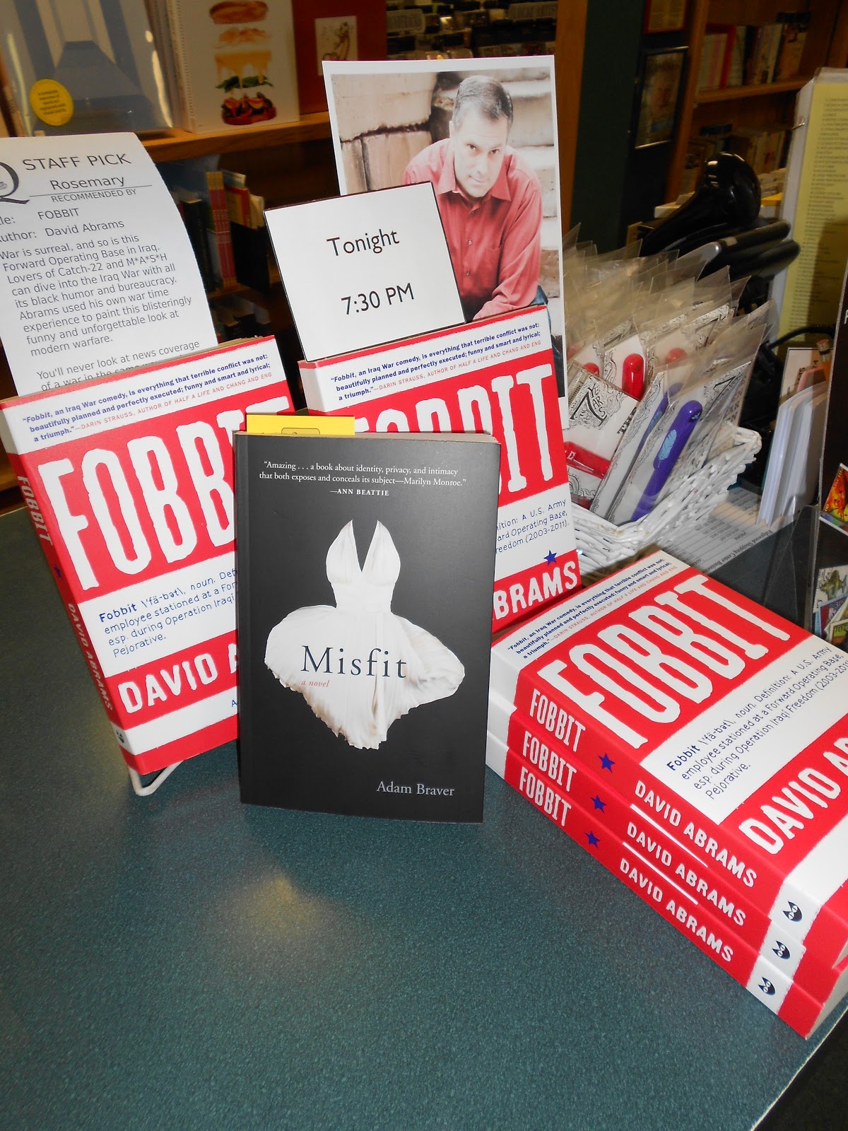 The Quivering Pen: Fobbit Tour: Quail Ridge Books in Raleigh, NC
