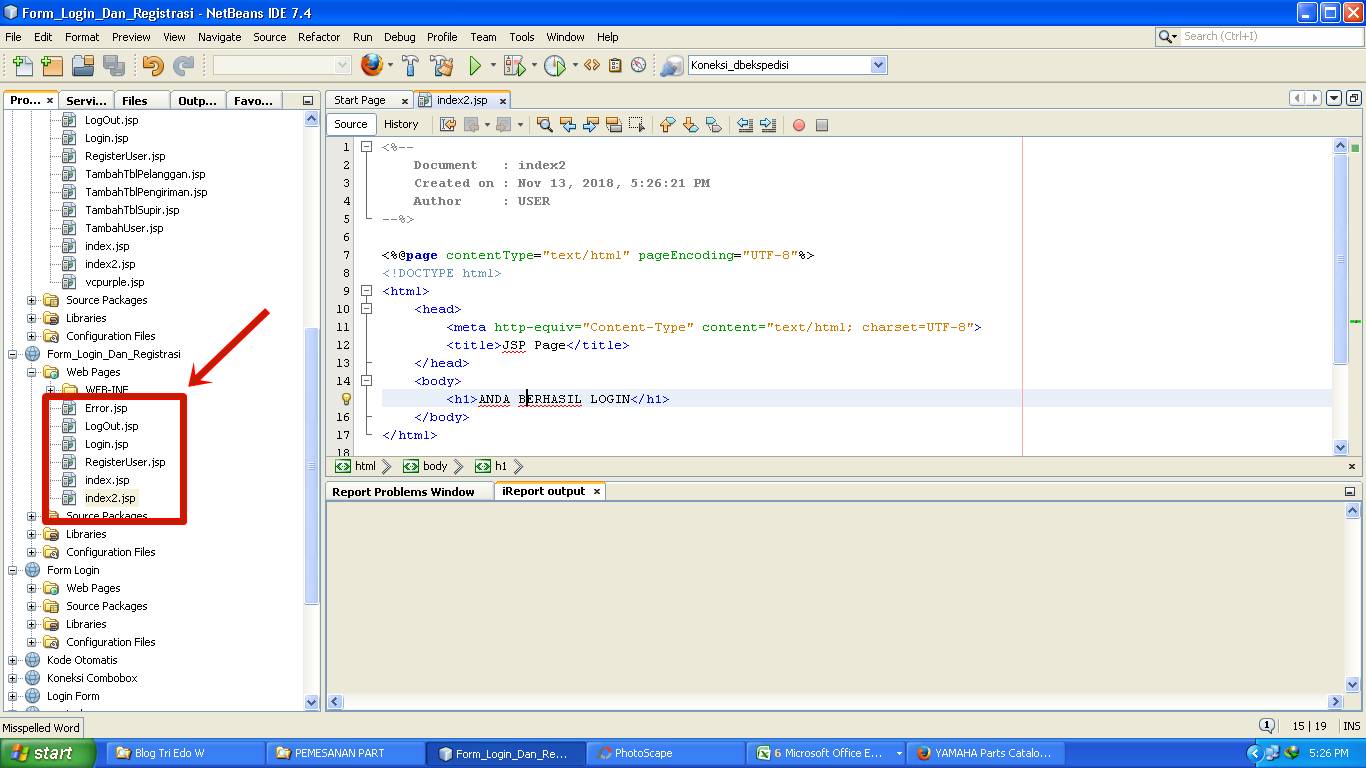Form Login Dan Registrasi User Menggunakan Java Netbeans Ide 74 Dengan Database Mysql