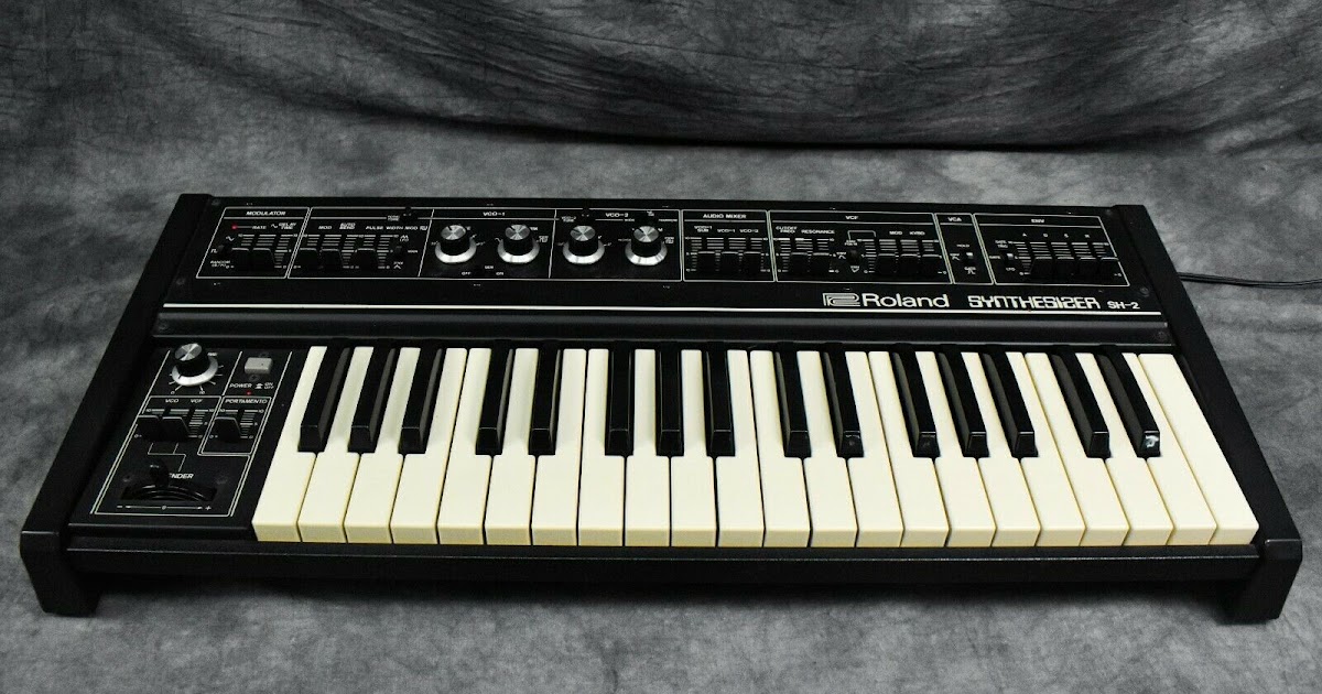 MATRIXSYNTH: Roland SH-2 Vintage Analog Synthesizer w/ Original Silver ...