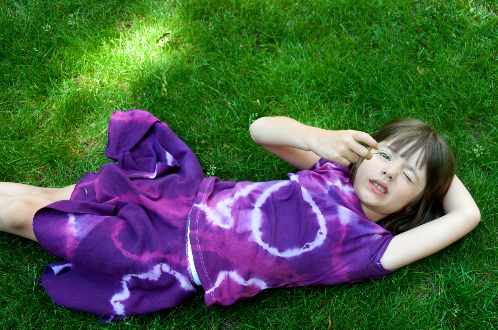 Aesthetic Nest: Sewing: Tie-Dye Tissue Hem Skirt (Tutorial)