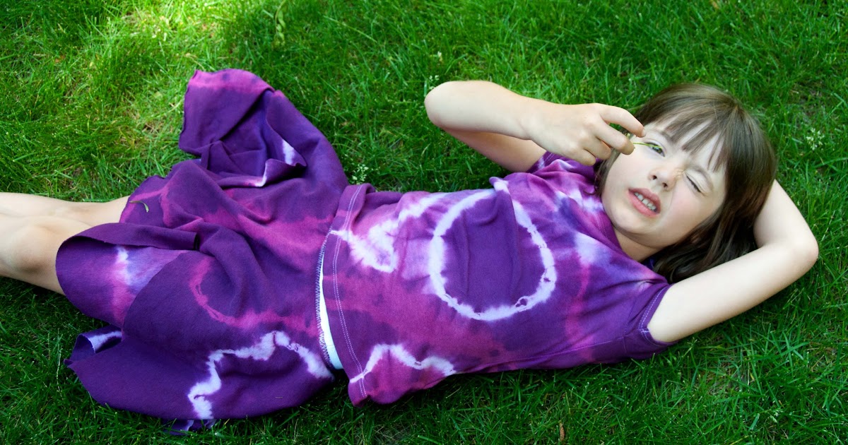 Aesthetic Nest: Sewing: Tie-Dye Tissue Hem Skirt (Tutorial)