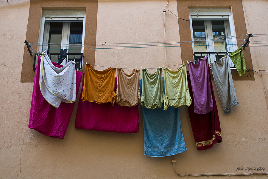 retales visuales: ropa tendida