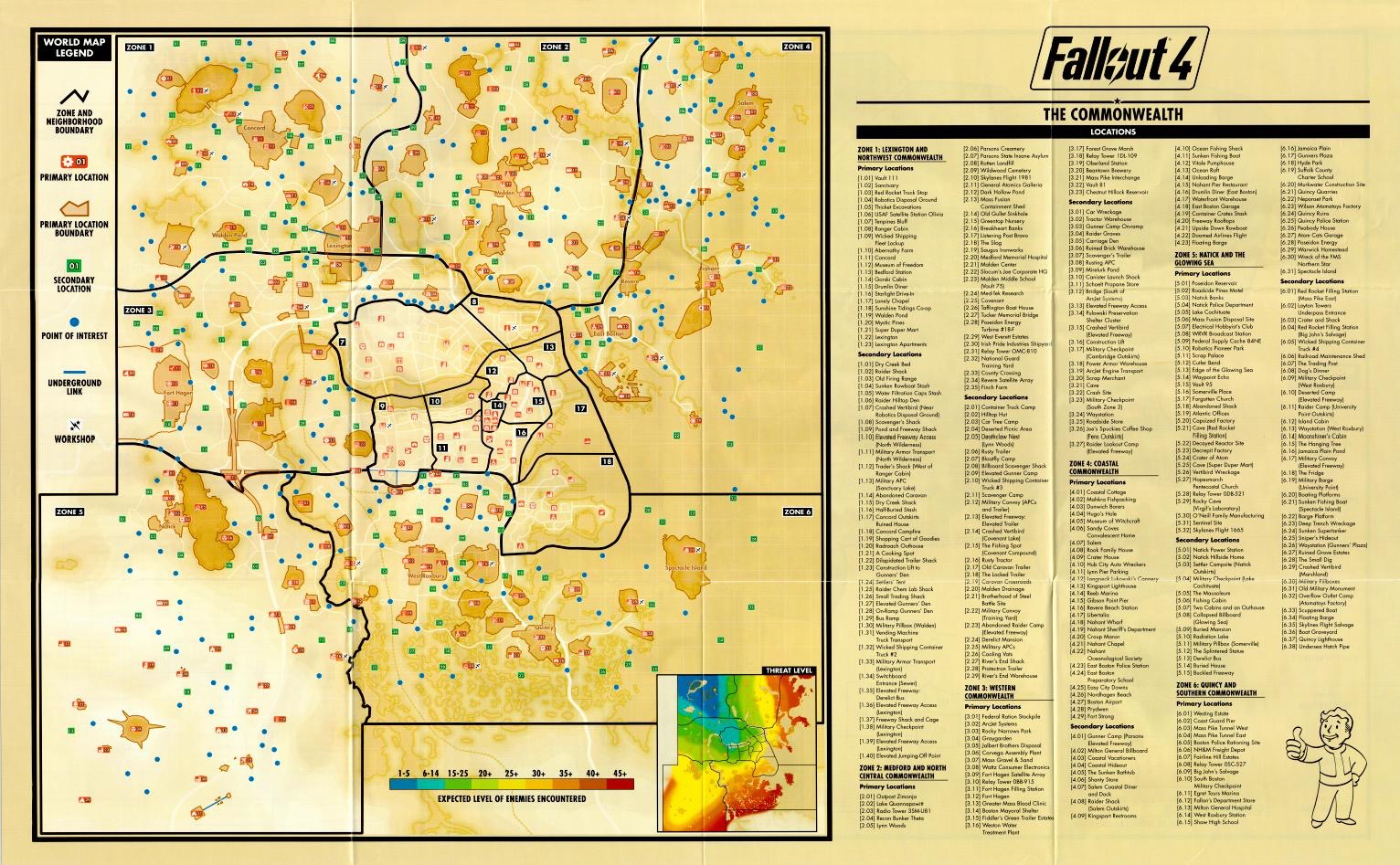 Warren Woodhouse: Fallout 4 (Unofficial Fansite): Collectables Maps