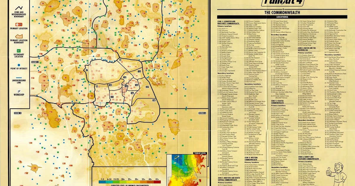 Warren Woodhouse: Fallout 4 (Unofficial Fansite): Collectables Maps