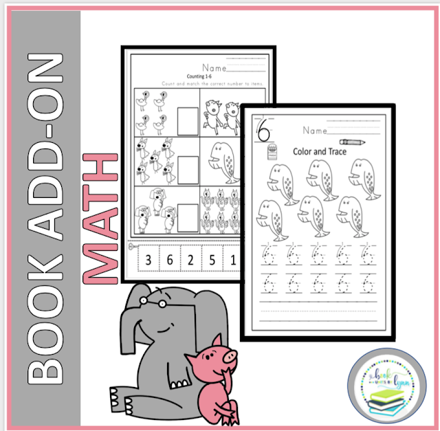 PIGGIE & ELEPHANT MATH BOOK ADD-ON ~ Book Units by Lynn