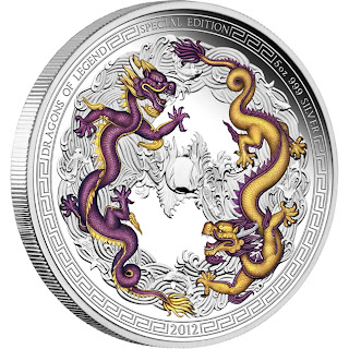 Australia Silver: Dragons of Legend - Special Edition 2012 5oz Chinese ...
