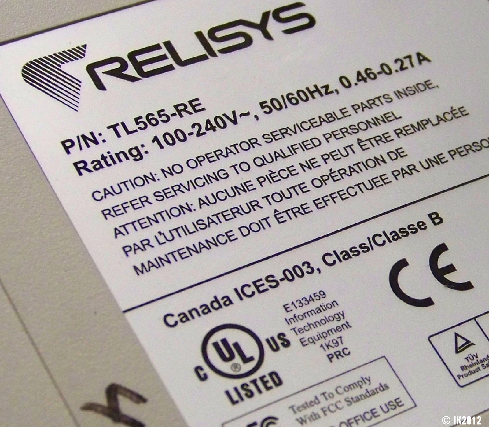 Relisys TL565-RE » Kostecký^blog