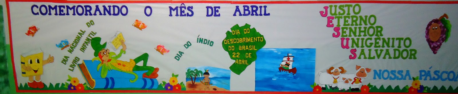 WCB Criatividades: MURAL DATAS COMEMORATIVAS DO MÊS DE ABRIL