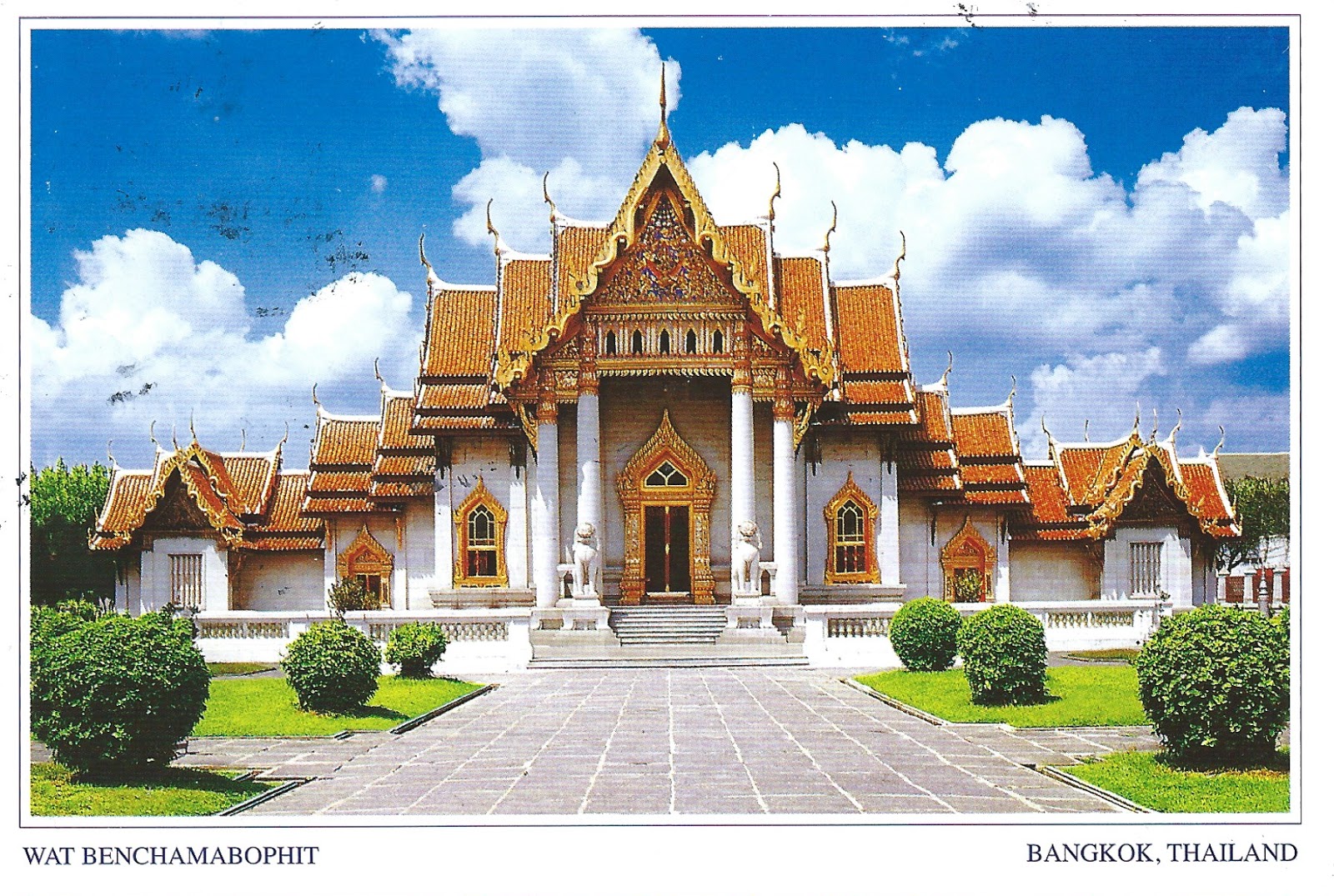 MY POSTCARD-PAGE: THAILAND ~ Wat Benchamabophit Temple