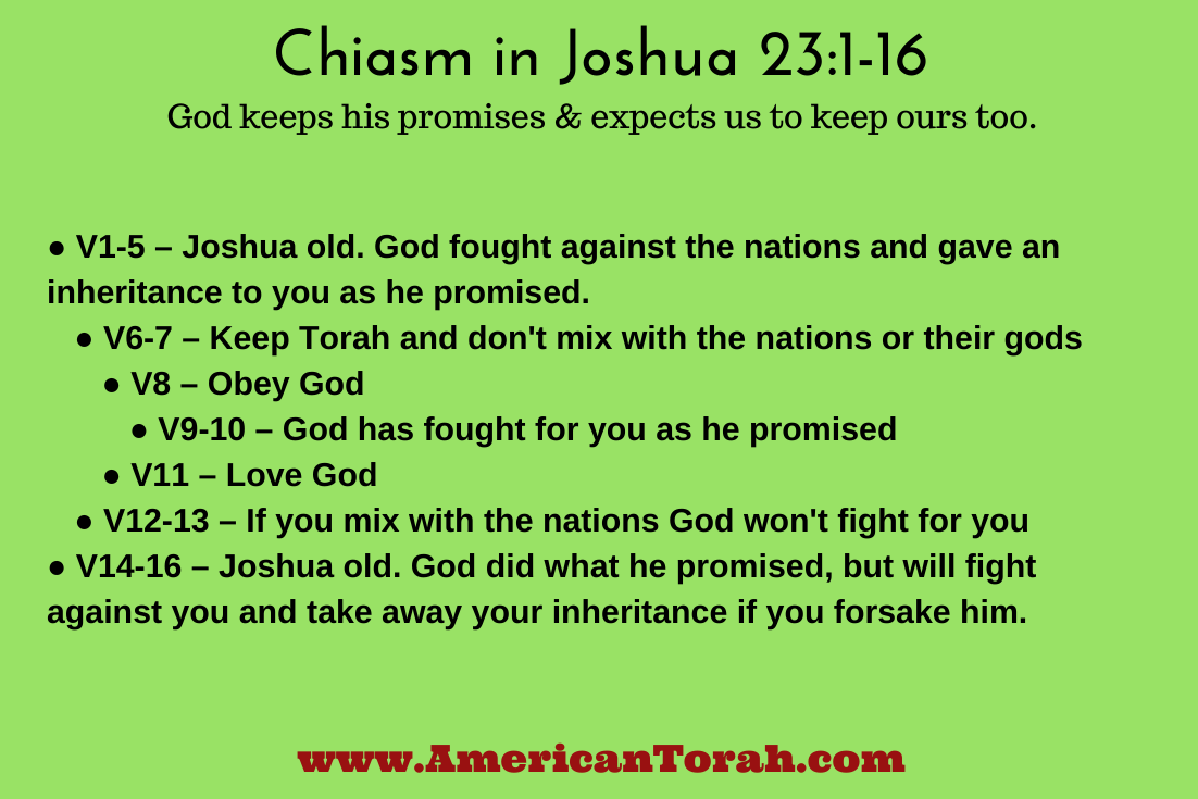 Soil from Stone: Multiple Chiasms in Joshua 23