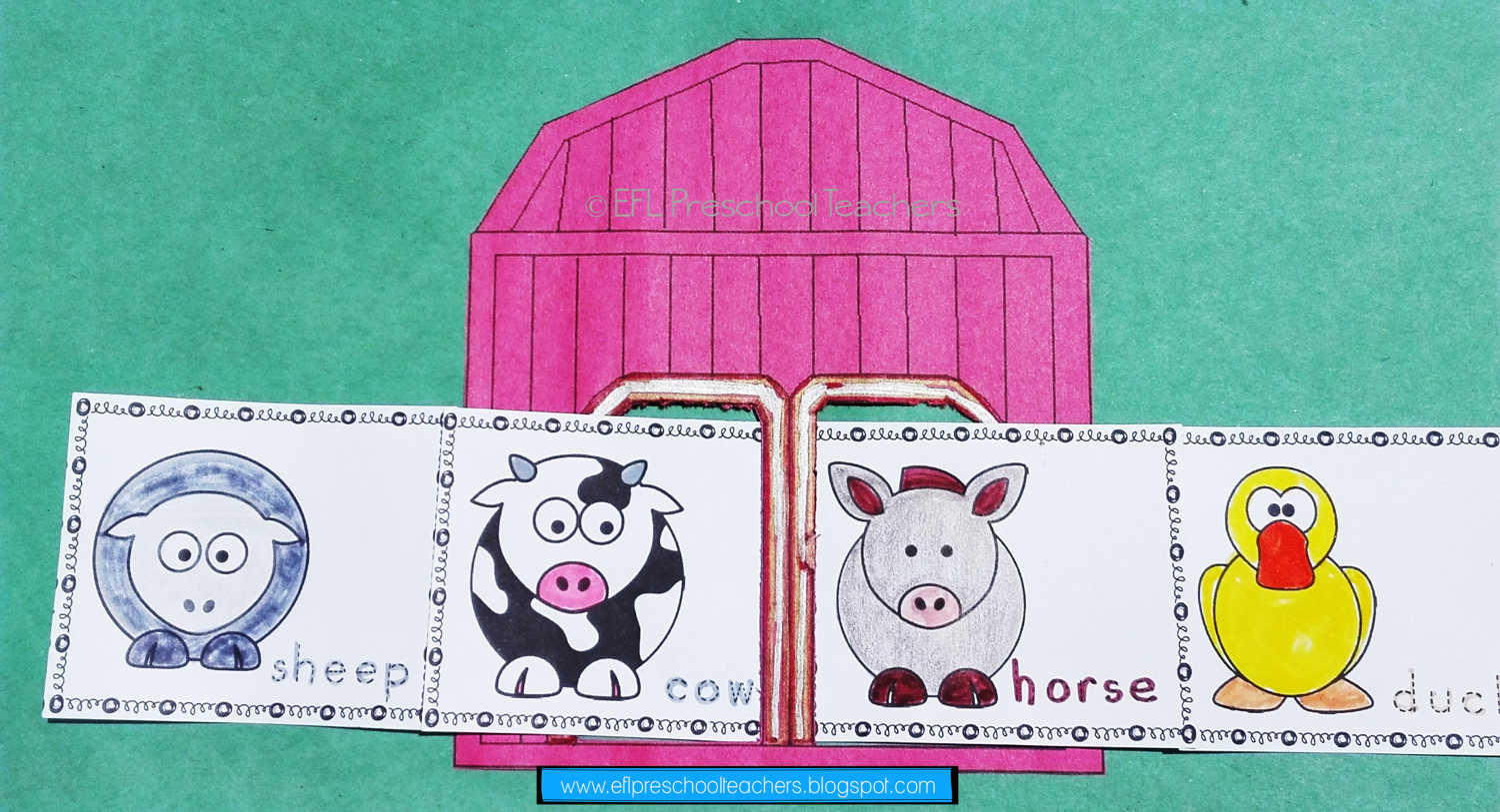 ESL/EFL Preschool Teachers: Farm Animals Theme for Preschool ELL