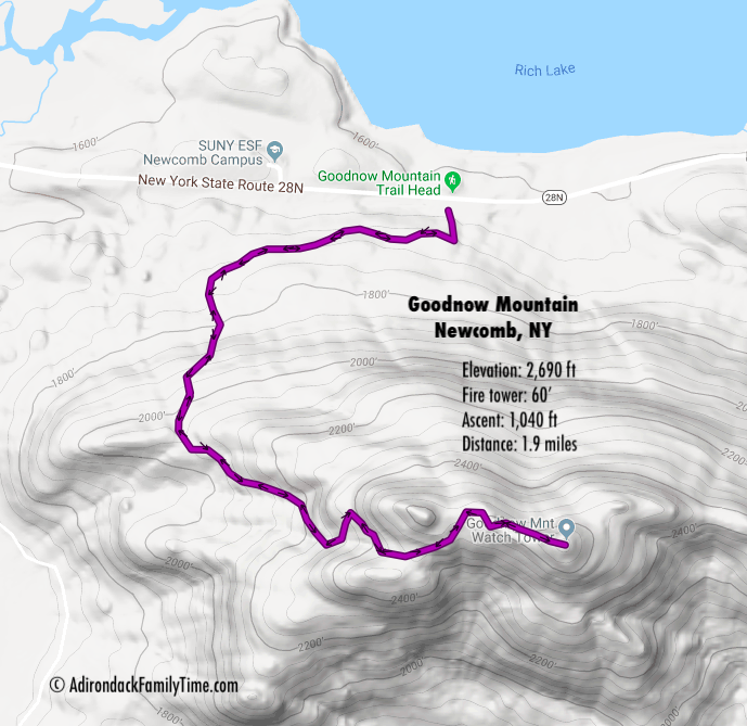 Easy Adirondack Hikes: Newcomb NY Goodnow Mountain (fire tower) free ...