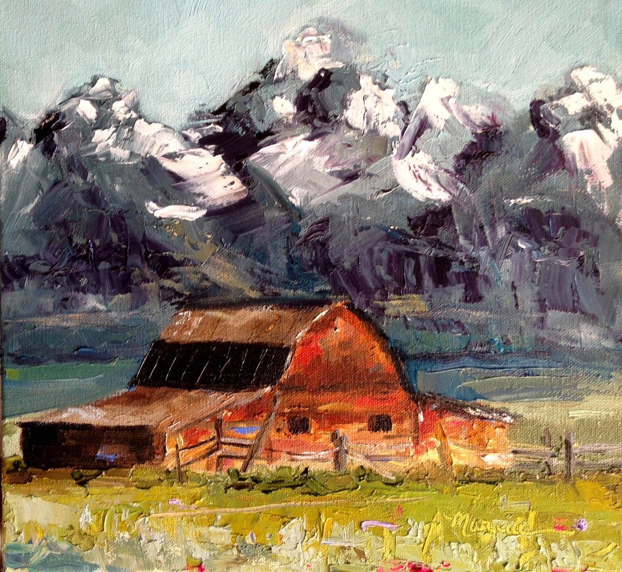 Painting by the Lake: The Old Barn - SOLD