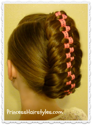 Checkerboard Fishtail Braid Tutorial, Ponytail and Updo Hairstyles ...