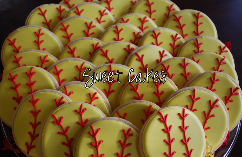 Sweet Cakes: Softball Cookies