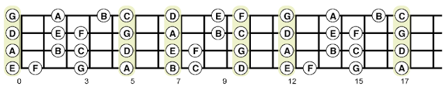 Bass Fretography: Bass Fretboard Symmetry