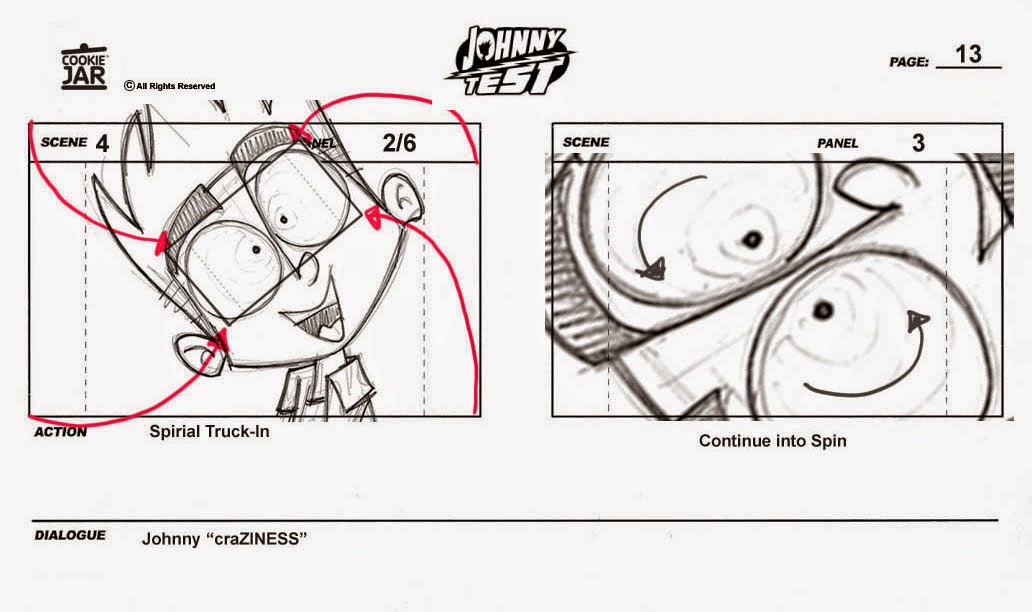 Shane Doyle animation,design,storyboards: StoryBoard- Johnny Test Teaser